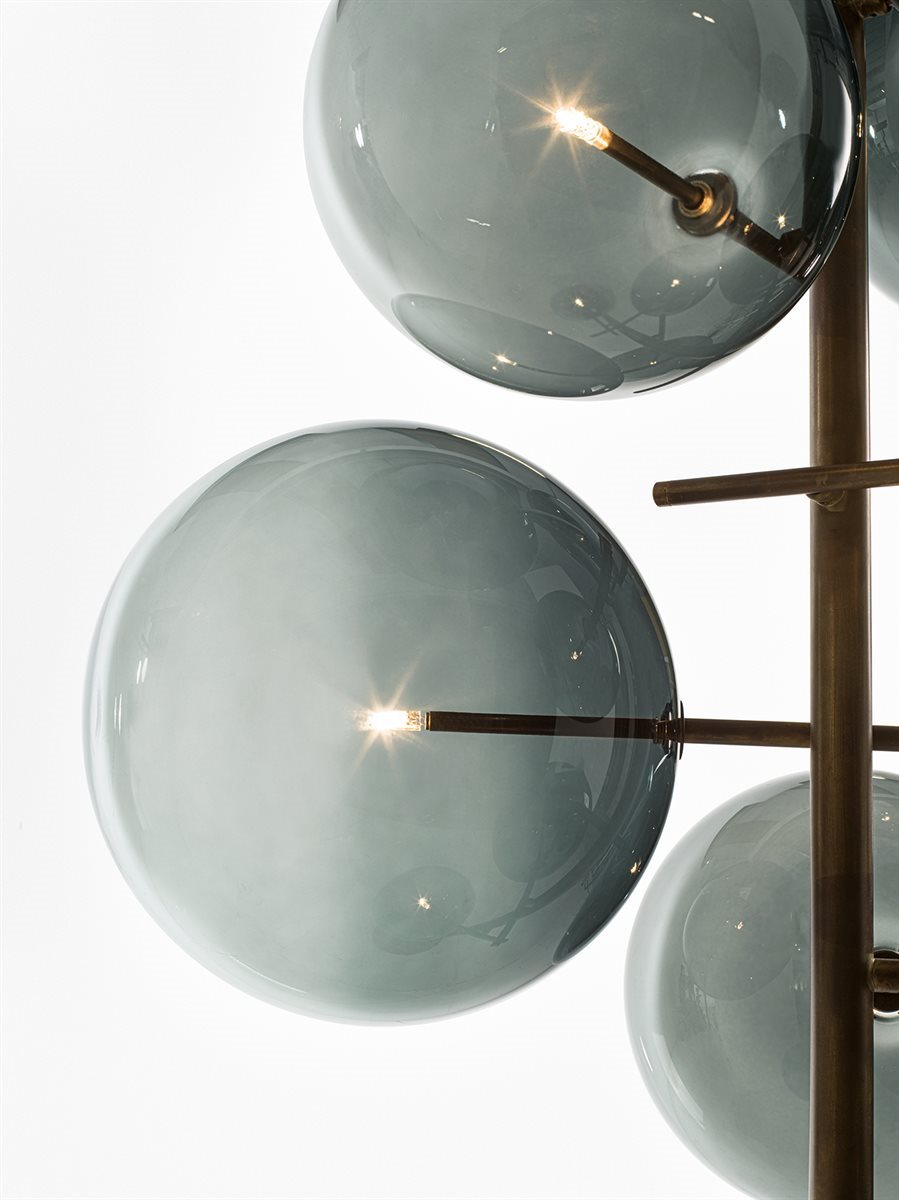 Bolle Stelo Floor Lamp by Massimo Castagna for Gallotti...