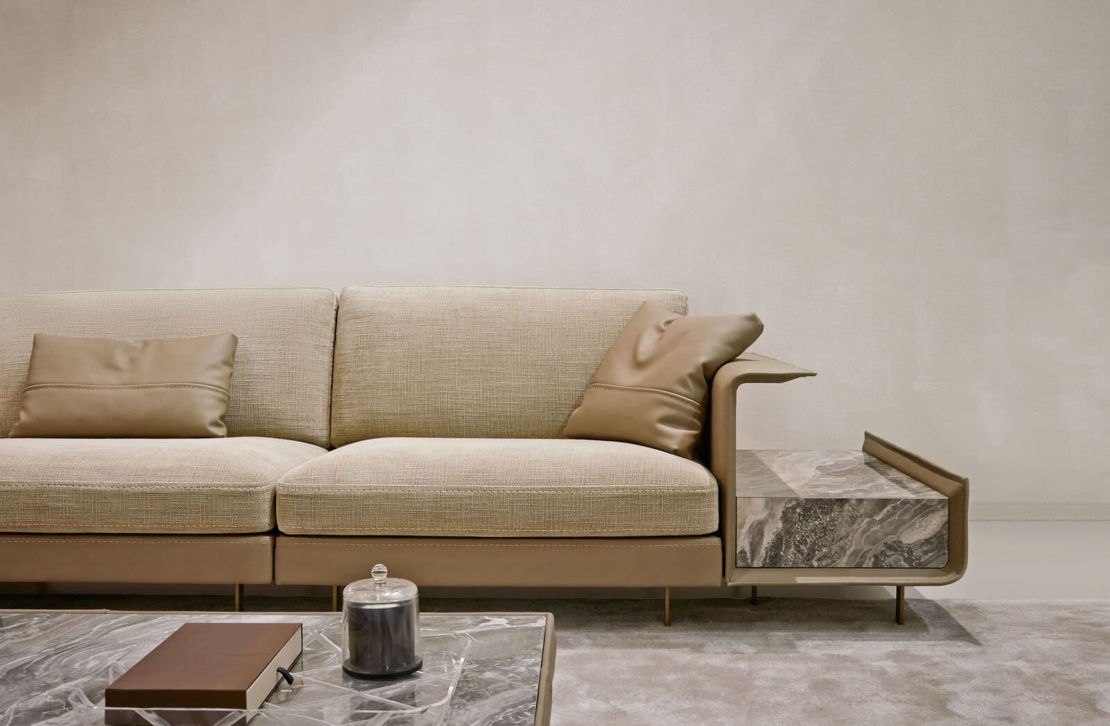 Vincent Sofa by Gamma | Modern Leather Sofa