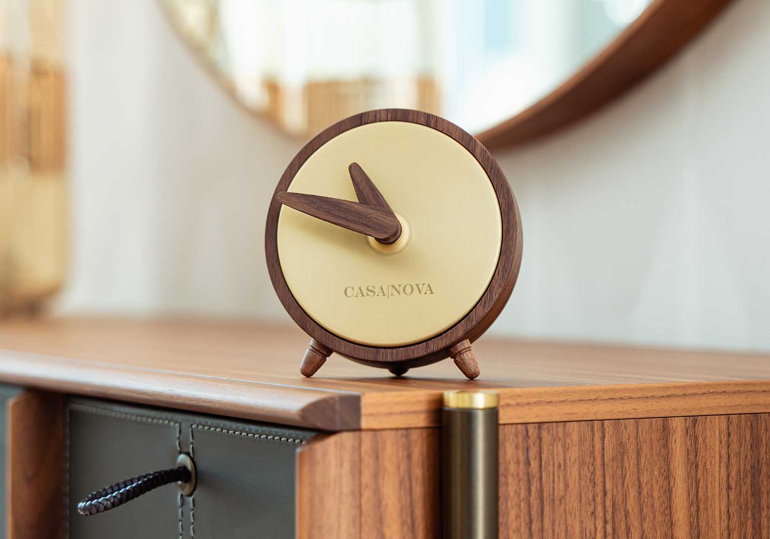 Otto G Modern Table Clock by CASA NOVA Furniture Dubai