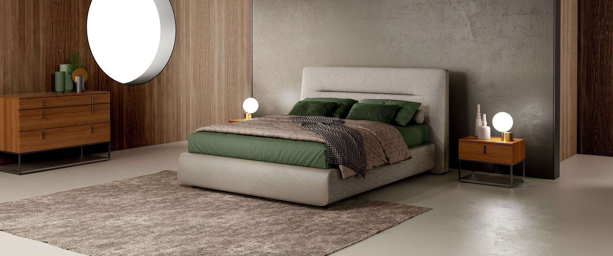 Modern Italian Upholstered Bed Regal by CASANOVA - CASA...